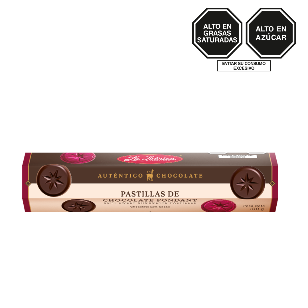 CHOCOLATE PASTILLAS FONDANT LA IBERICA EST 100 G
