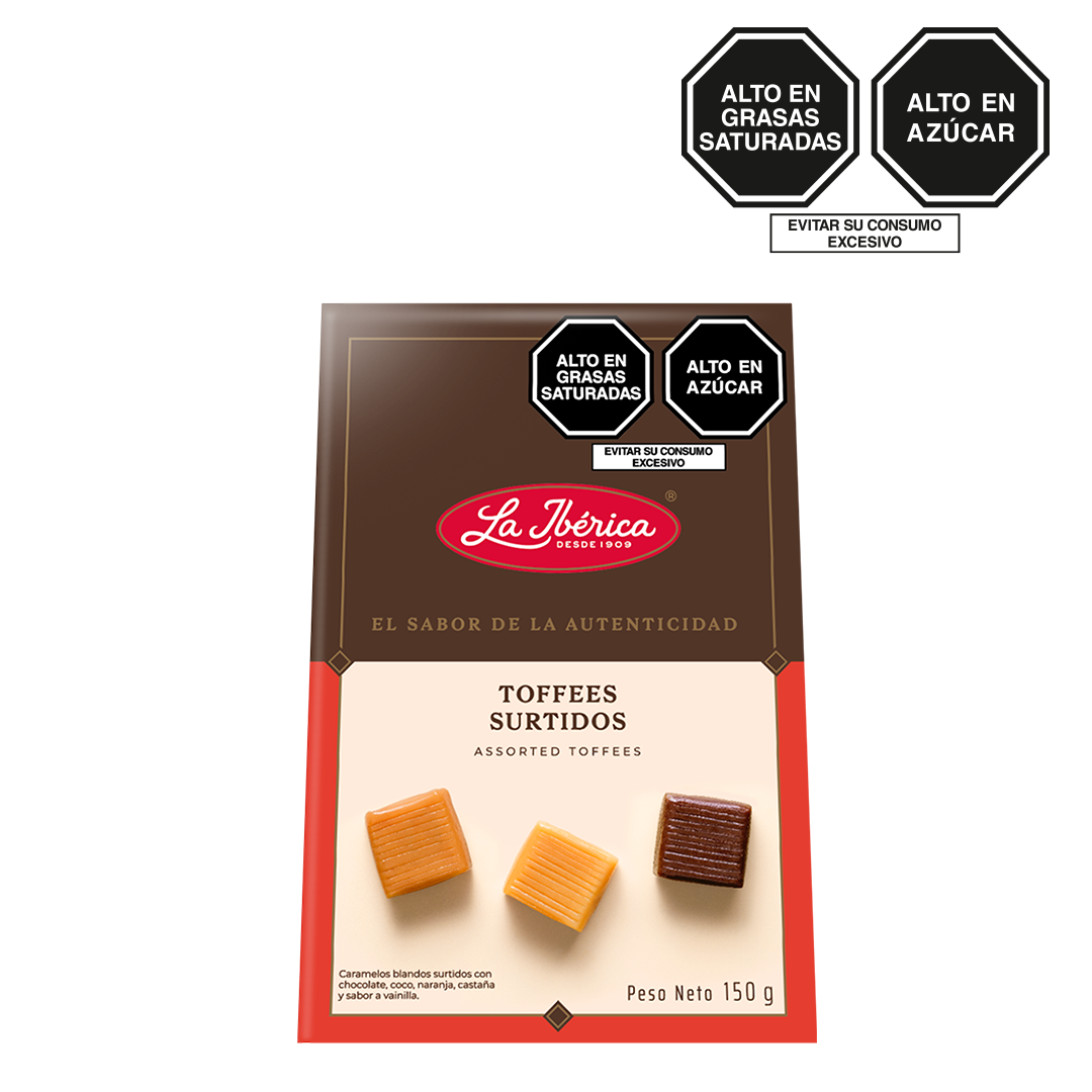 TOFFEES SURTIDOS LA IBERICA CJA 150 GR